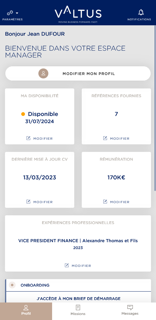 Lancement de l’application Valtus dédiée aux managers de transition ...
